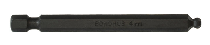 BONDHUS BH4.0 BallEnd Hex Power Bit 4mm, 10860 – Rowland Tools