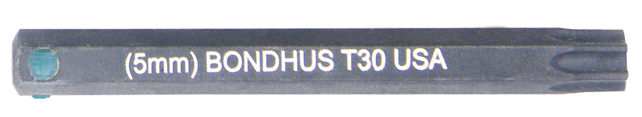 BONDHUS T30 Torx ProHold InHex 2"Socket Bit, TX30, 32030 – Rowland Tools